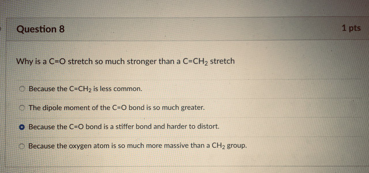 Solved Question 7 1 pts Which structure is most consistent | Chegg.com