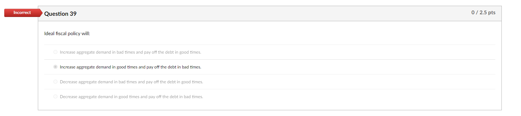 Solved Incorrect Question 29 Which of the following is NOT | Chegg.com