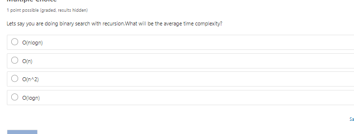 Solved 1 point possible (graded, results hidden) Lets say | Chegg.com