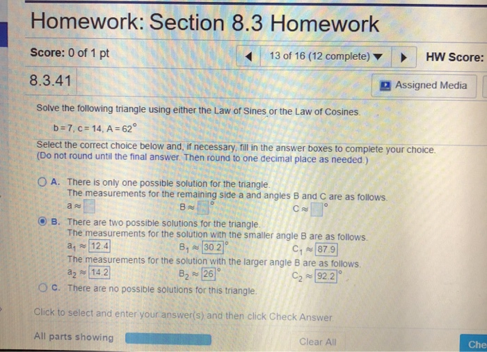 Solved Homework Section 8 3 Homework Score 0 Of 1 Pt