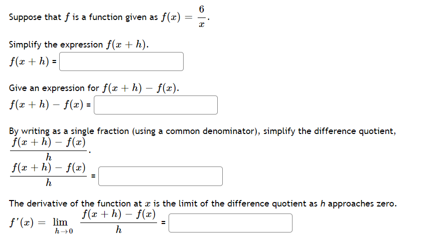 Solved Suppose that f is a function given as f(x)=x6. | Chegg.com