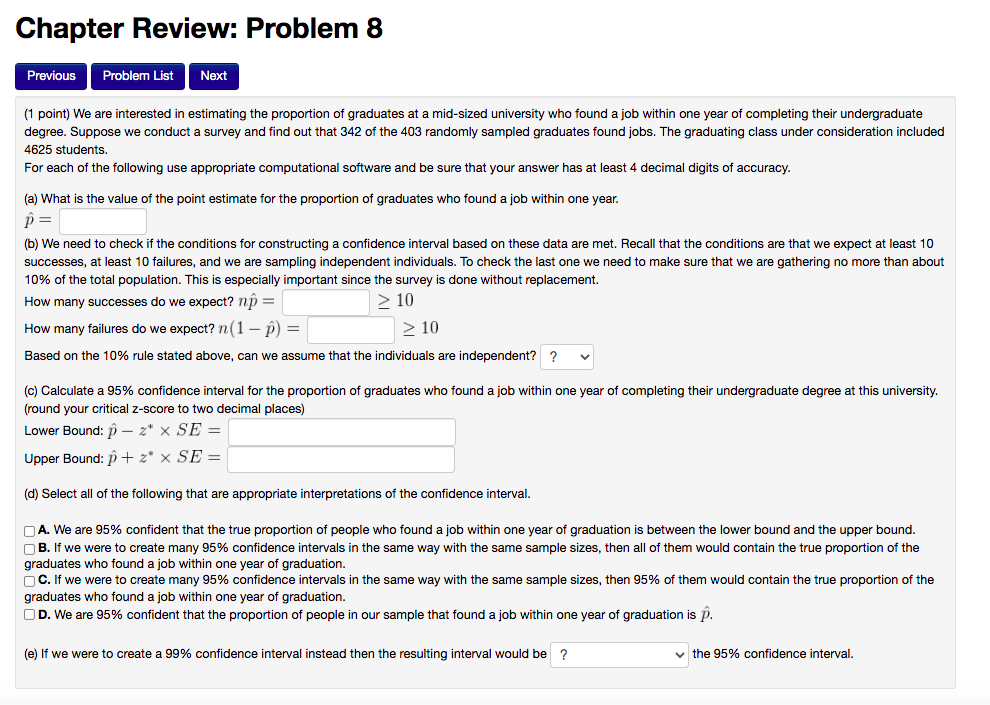 Solved Chapter Review: Problem 8 Previous Problem List Next | Chegg.com