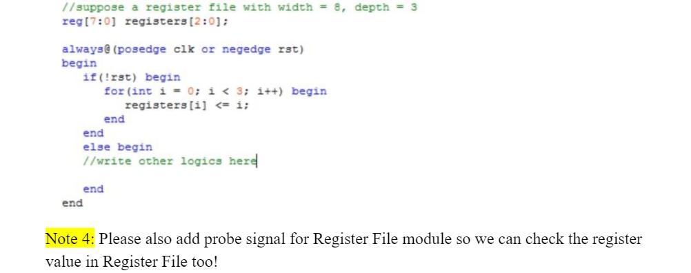 Please provide the system Verilog code for the | Chegg.com