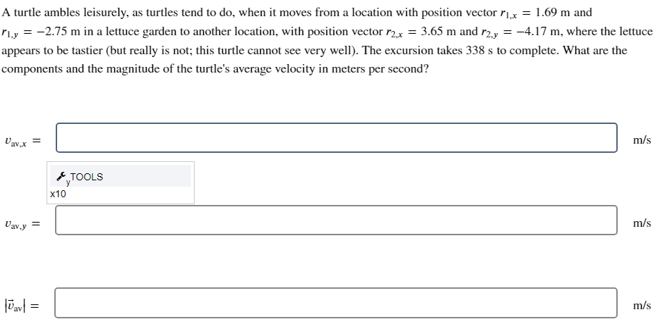 Solved A turtle ambles leisurely, as turtles tend to do, | Chegg.com