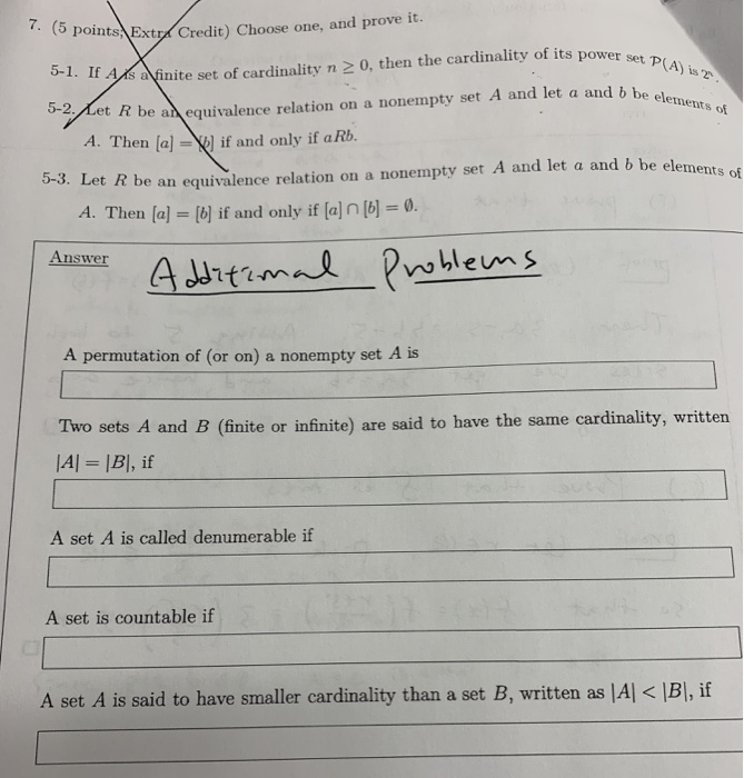 Solved 7. (5 points Extra Credit) Points Extra Credit) | Chegg.com Solved 7. (5 points Extra Credit) Points Extra Credit) | Chegg.com