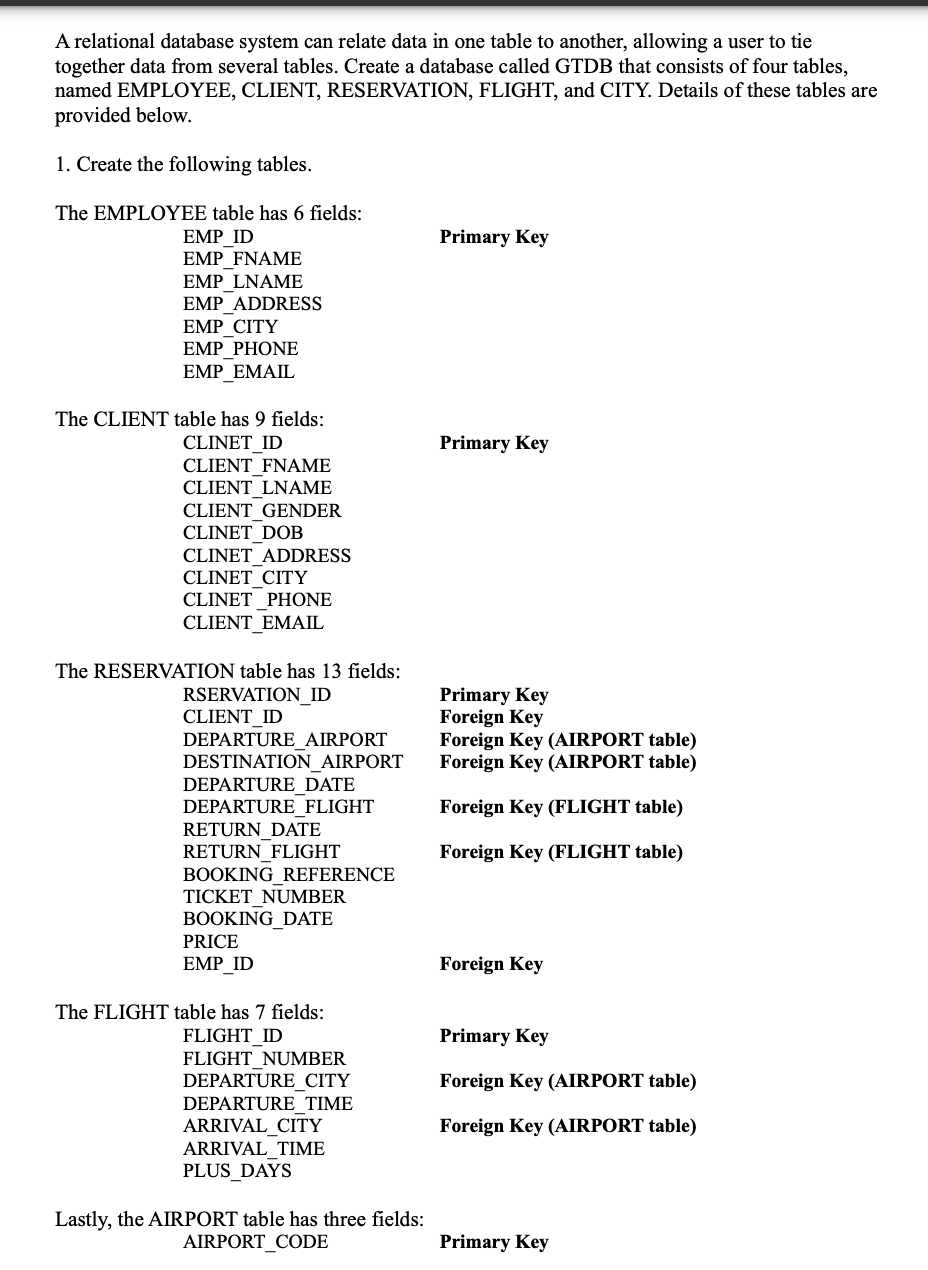 Solved A relational database system can relate data in one | Chegg.com