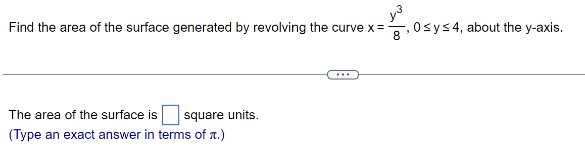 Solved Find the area of the surface generated by revolving | Chegg.com