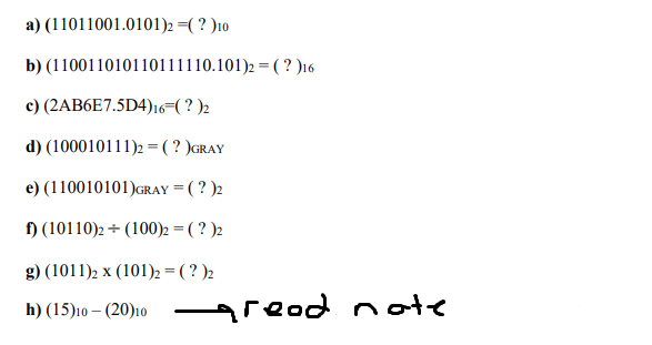 Solved Do the number of conversions given below Note: Do | Chegg.com