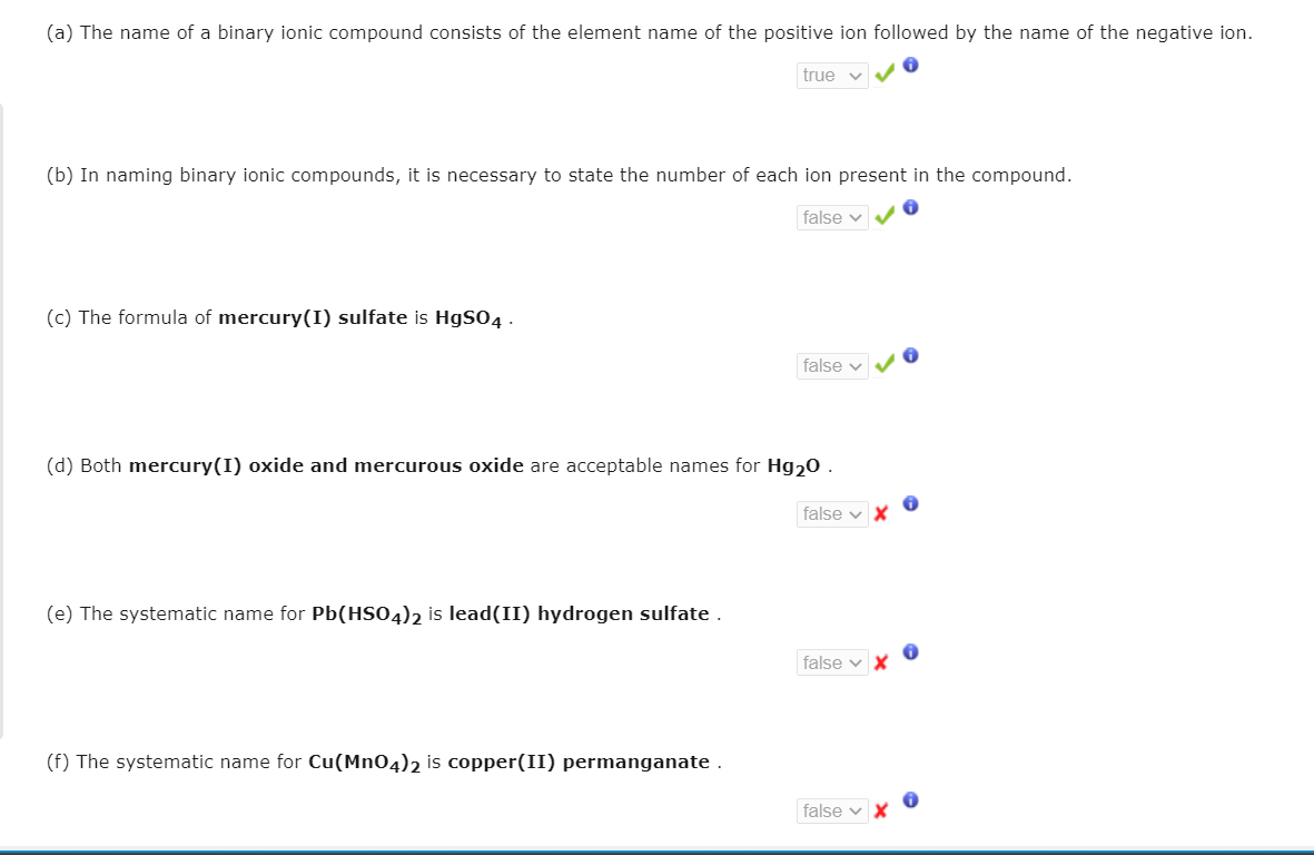 Solved (a) The name of a binary ionic compound consists of | Chegg.com