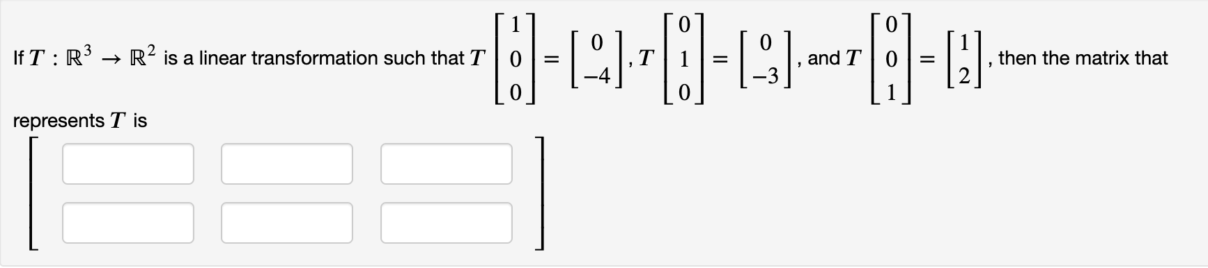 Solved If T: R3 → R2 is a linear transformation such that TO | Chegg.com