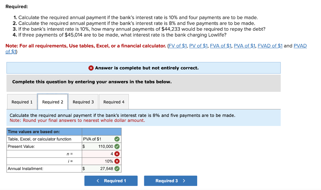 Solved Required: 1. Calculate the required annual payment if | Chegg.com
