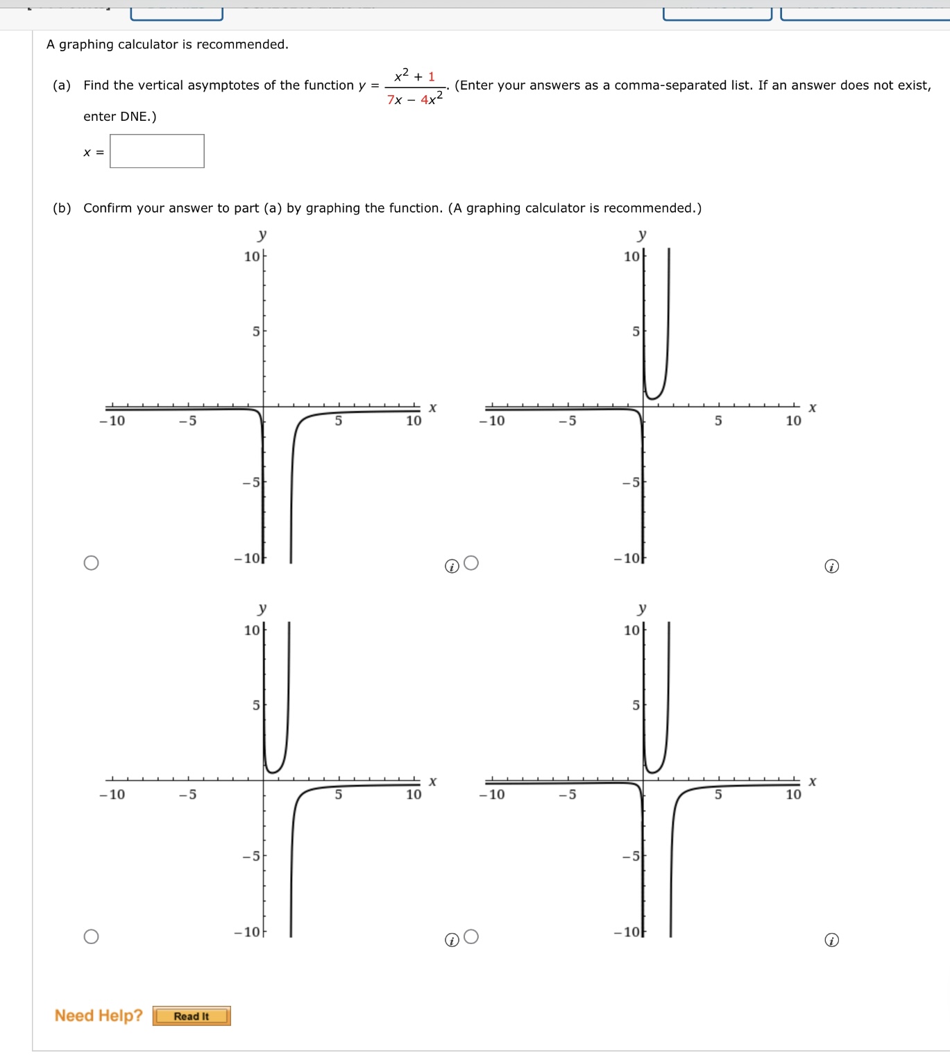 Solved (a) Find the vertical asymptotes of the function | Chegg.com