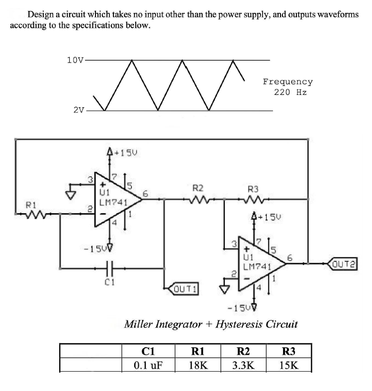 Solved Design a circuit which takes no input other than the | Chegg.com