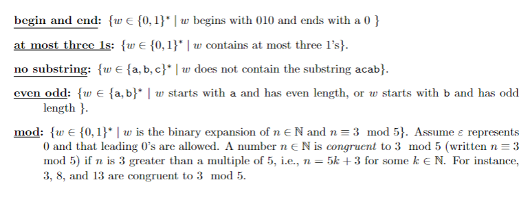 Solved begin and end: {w∈{0,1}∗∣w begins with 010 and ends | Chegg.com