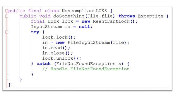Solved LCK08-J. Ensure actively held locks are released on | Chegg.com