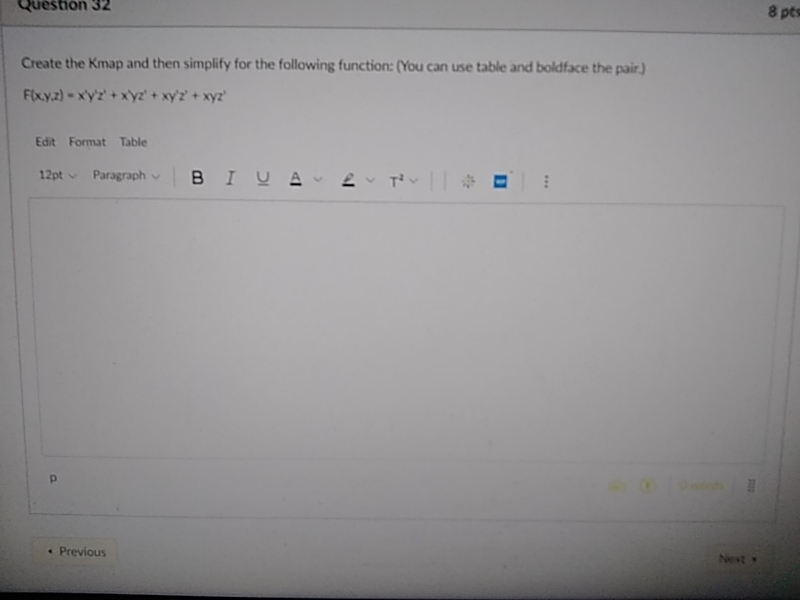 Solved Create the Kmap and then simplify for the following | Chegg.com