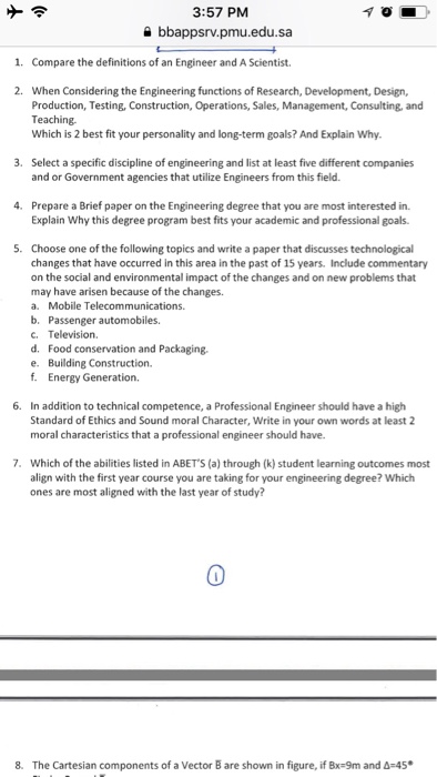 Solved 3:57 PM bbappsrv.pmu.edu.sa 1. Compare the | Chegg.com