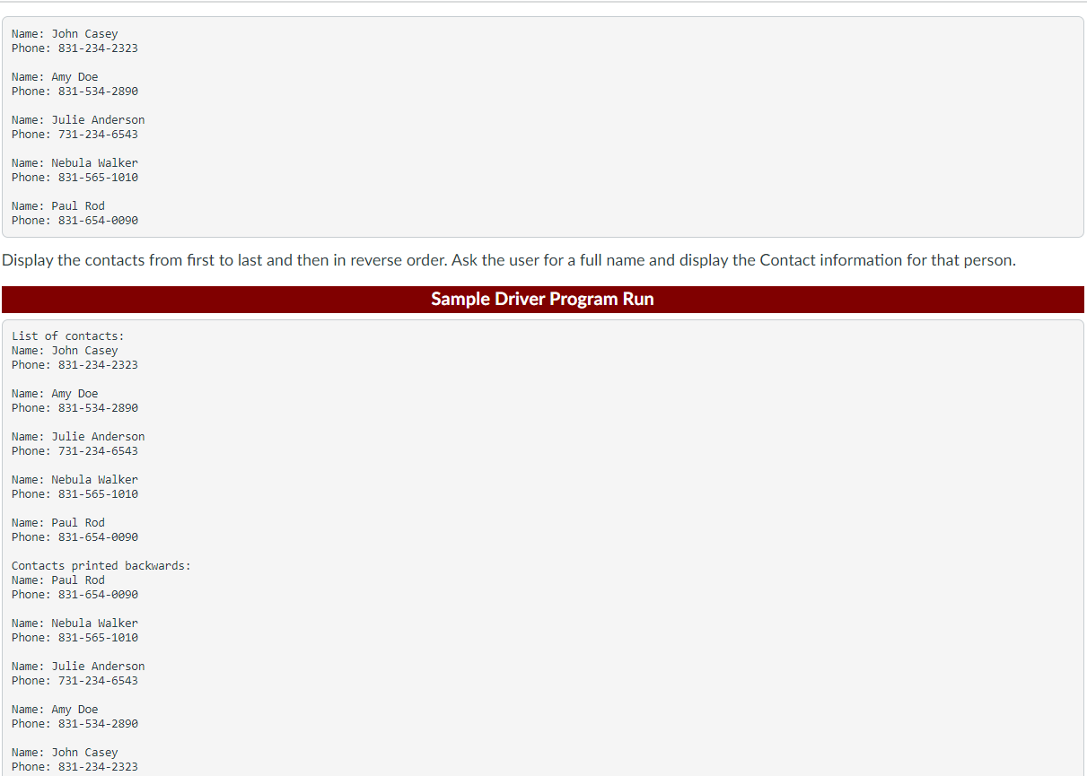 Solved Programming Assignment Implement the doubly linked | Chegg.com