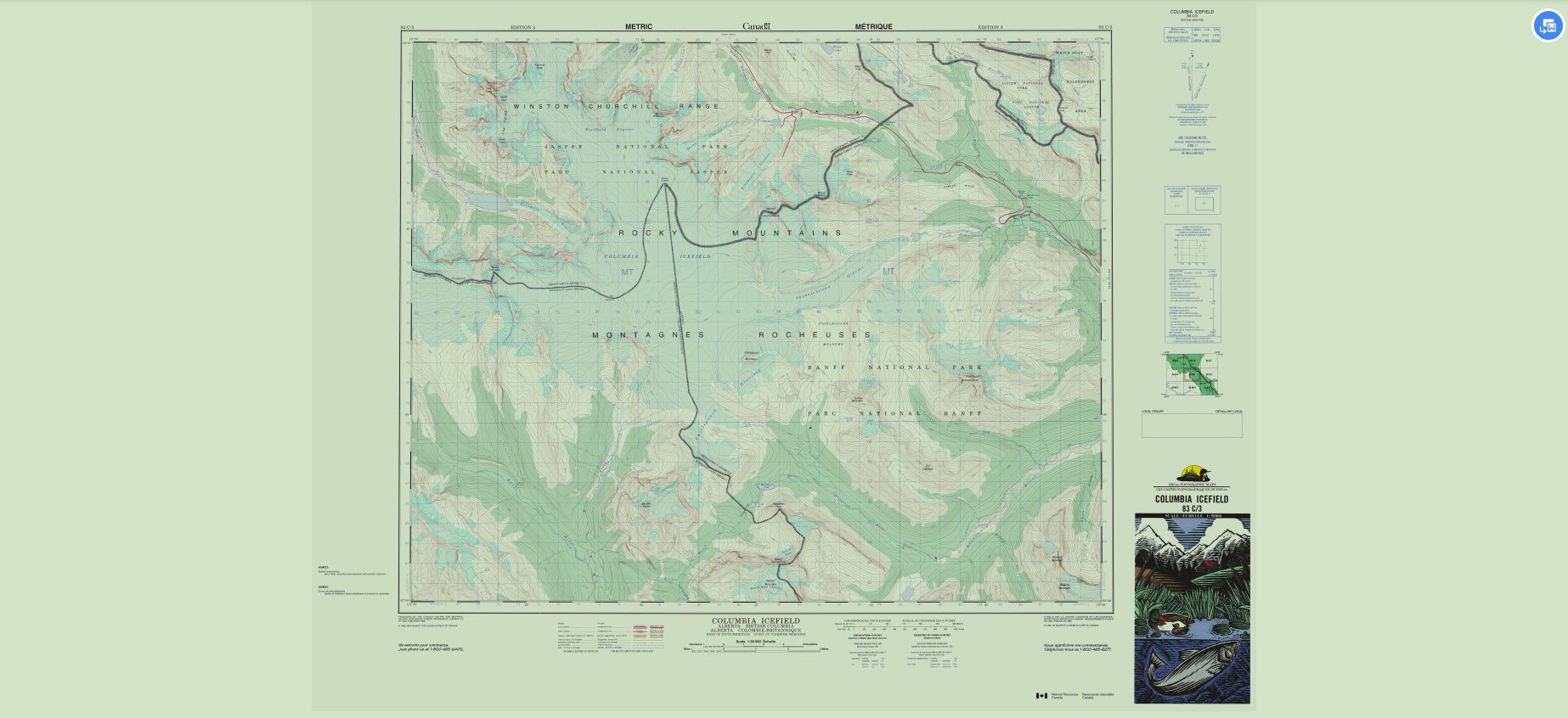 Solved • 1:50,000 topographic map (NTS 83 C/3); provided | Chegg.com
