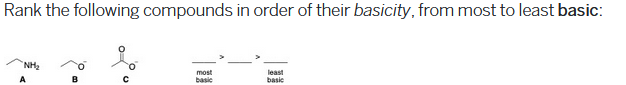 Solved Rank the following compounds in order of their | Chegg.com