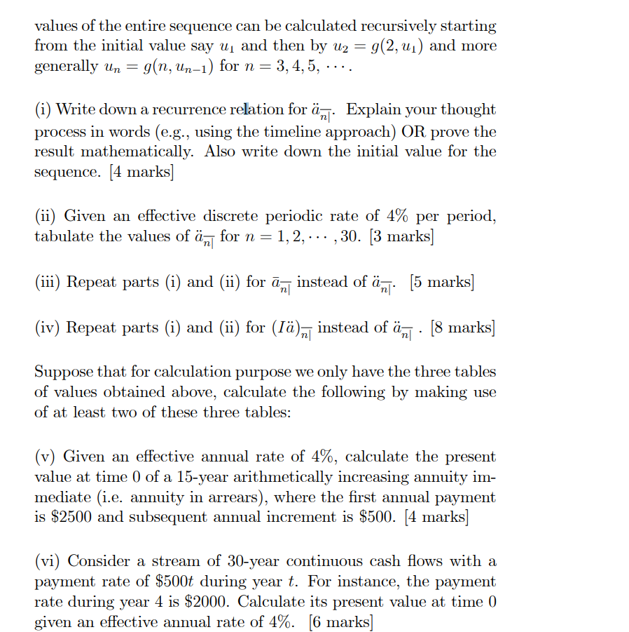 A recurrence relation is an equation that recursively | Chegg.com