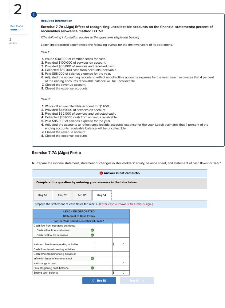Solved Exercise 7-7A (Algo) Effect of recognizing | Chegg.com