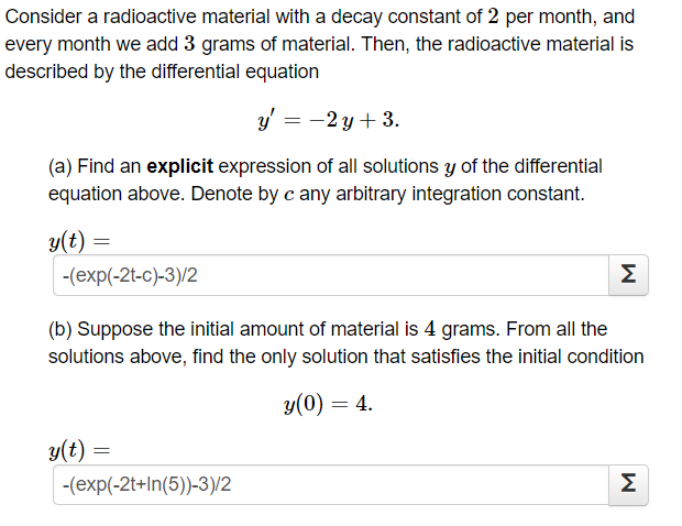 Solved Consider a radioactive material with a decay constant | Chegg.com