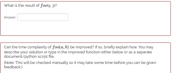 Solved What is the expected time complexity given the | Chegg.com
