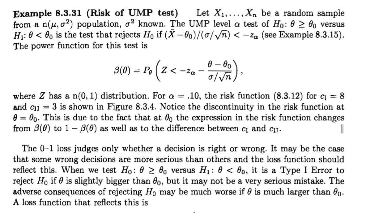 8.58 Consider the hypothesis testing problem and loss | Chegg.com