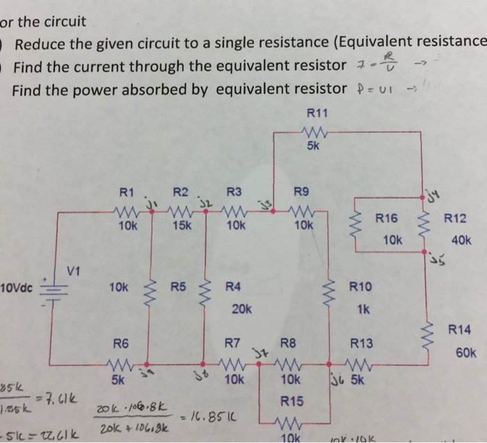 Solved Or The Circuit Reduce The Given Circuit To A 6871