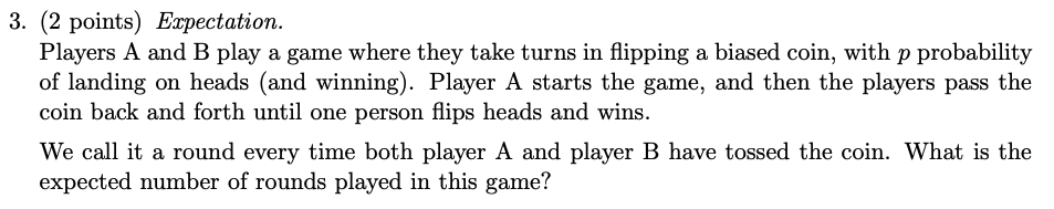 Solved Players A and B play a game where they take turns in | Chegg.com