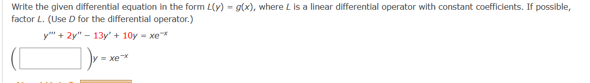 Solved Write the given differential equation in the form | Chegg.com