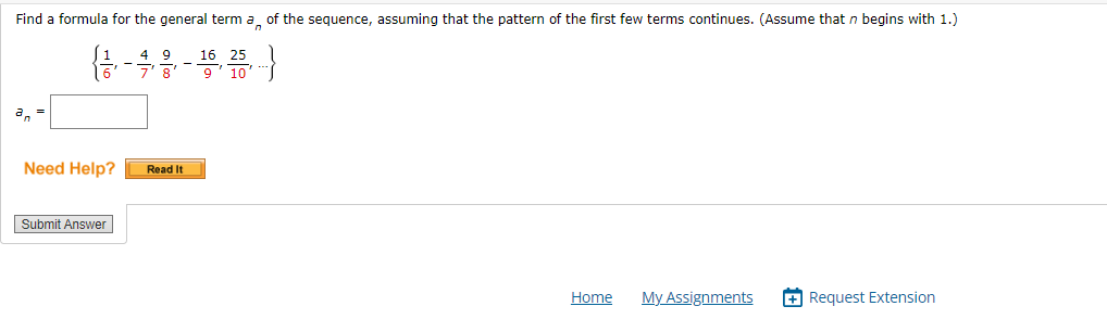 Solved Find a formula for the general term an ﻿of the | Chegg.com
