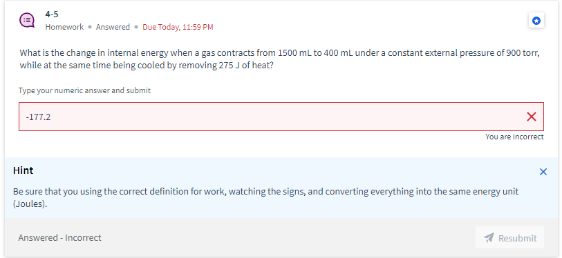 Solved 4 5 Homework • Answered Due Today 11 59 Pm What Is