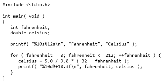 Solved Write a program that converts integer Fahrenheit | Chegg.com