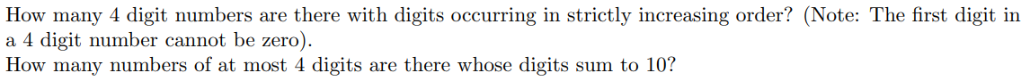 Solved How many 4 digit numbers are there with digits | Chegg.com