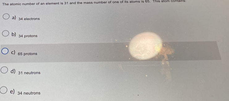 Solved The atomic number of an element is 31 and the mass | Chegg.com