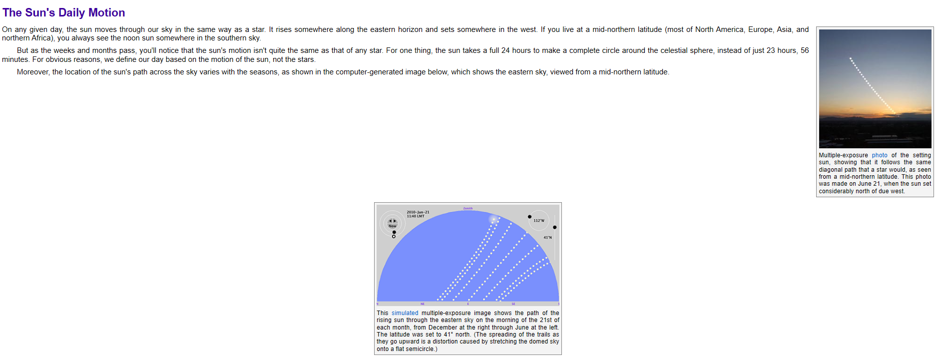 Question: If your latitude is 41° north, what is the | Chegg.com