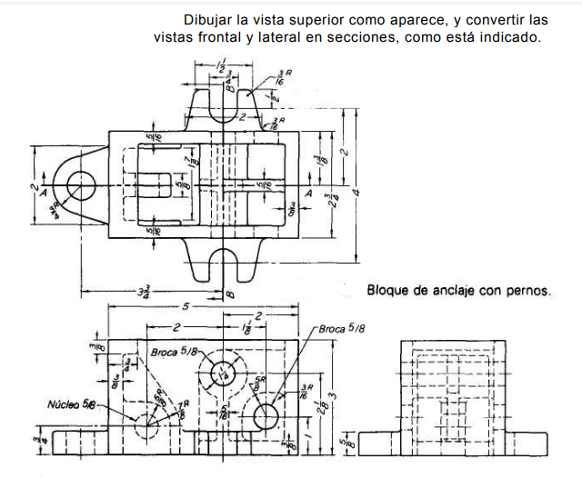 Draw Superior view as indicated in the image and turn | Chegg.com