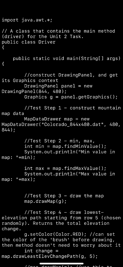 Solved Unit 2 Task: Mountain Paths Algorithm Background: In | Chegg.com