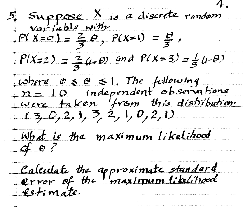 Solved 5. Suppose X is a discrete random - variable with | Chegg.com