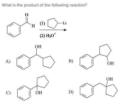 Solved What is the product of the following reaction? Li lH | Chegg.com
