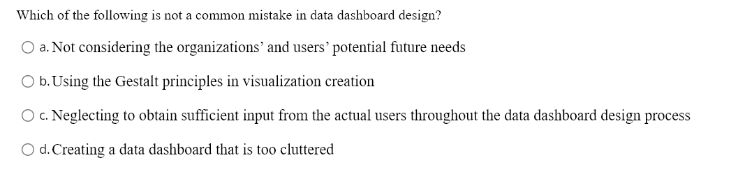 Solved Which of the following is not a common mistake in | Chegg.com