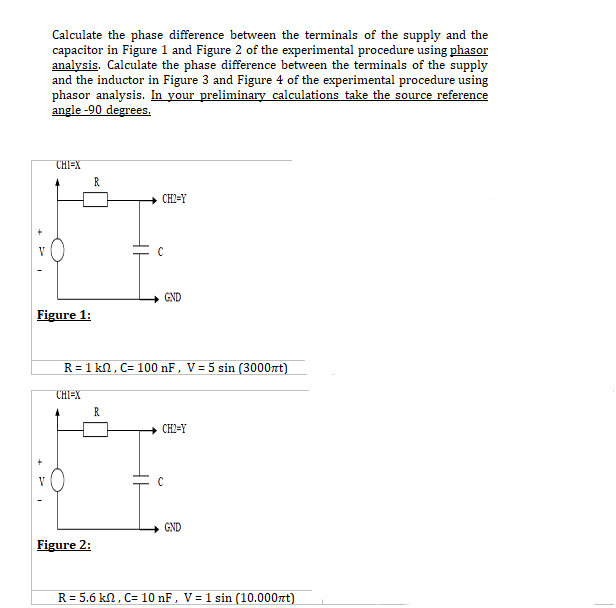 Solved Calculate the phase difference between the terminals | Chegg.com