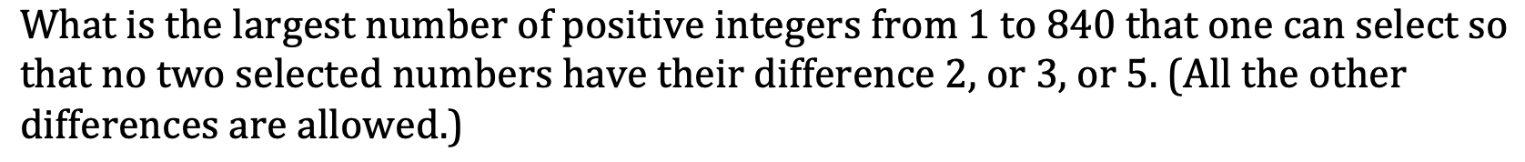 Solved What is the largest number of positive integers from | Chegg.com