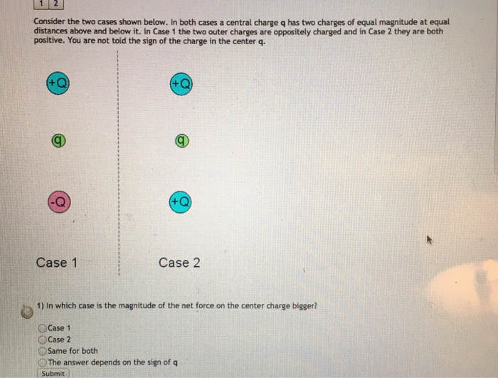 Solved Consider the two cases shown below. In both cases a | Chegg.com