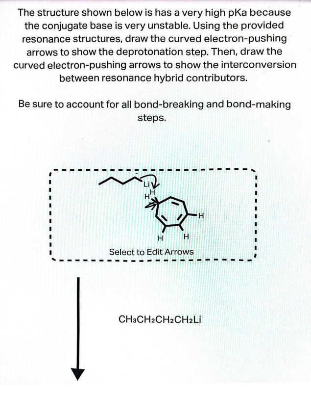 Solved The structure shown below is has a very high pKa | Chegg.com