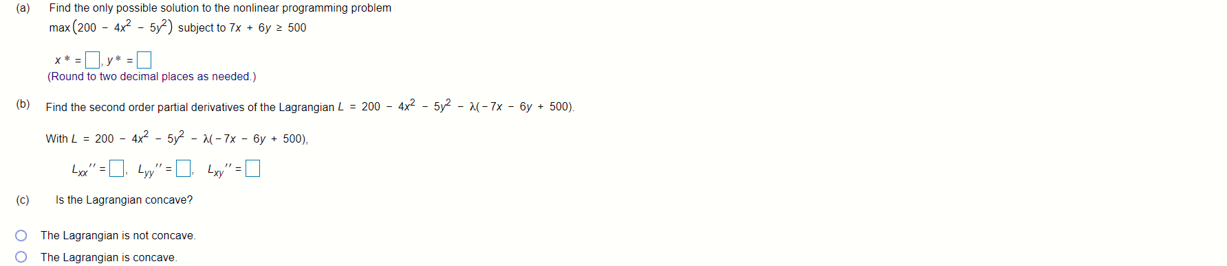 Solved (a) Find the only possible solution to the nonlinear | Chegg.com