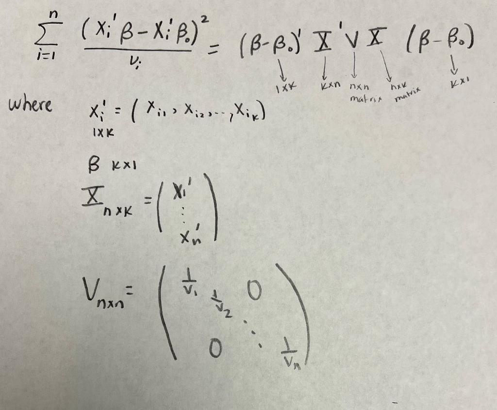 Prove the following equation, show how the left side | Chegg.com