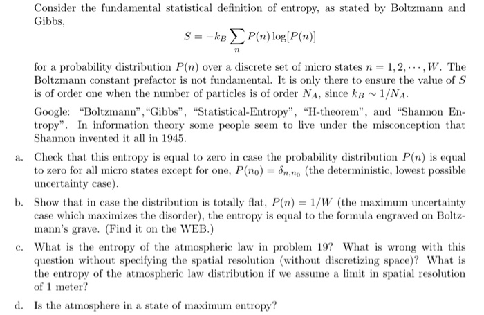 Solved Consider the fundamental statistical definition of | Chegg.com